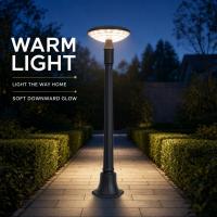 China Single Head Solar Estate Lamp Post Garden Lights 5W For Villas Driveways And Garden Paths for sale
