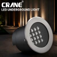 China Anti Corrosion In Ground Led Landscape Lighting Round Shape 24W DC24V Pathway Inground Lamp for sale