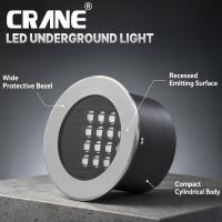 China Dimmable LED Underground Light IP68 Waterproof Outdoor 36W 304 Stainless Steel 0-10V Dimming Garden Buried Inground Lamp for sale