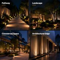 China Dimmable LED Underground Light IP68 Waterproof Outdoor 36W 304 Stainless Steel 0-10V Dimming Garden Buried Inground Lamp for sale