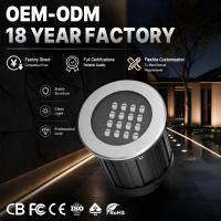 China 48W Stainless Steel LED Inground Lights Adjustable Buried In Ground Landscape Lights IP68 for sale