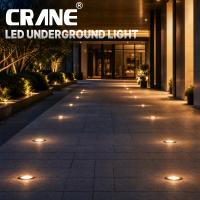 China 48W Stainless Steel LED Inground Lights Adjustable Buried In Ground Landscape Lights IP68 for sale