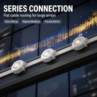 China Round LED Pixel Point Light 0.3W DC5V RGB RGBW With Aluminum Channel For Facade Outline Decor for sale