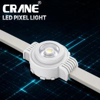 China Round LED Pixel Point Light 0.3W DC5V RGB RGBW With Aluminum Channel For Facade Outline Decor for sale