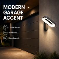 China 18W Rotatable LED Outdoor Wall Light With Open Center Loop Design 3000K For Villas Patios for sale