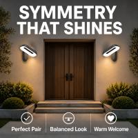 China 18W Rotatable LED Outdoor Wall Light With Open Center Loop Design 3000K For Villas Patios for sale