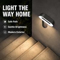 China 18W Rotatable LED Outdoor Wall Light With Open Center Loop Design 3000K For Villas Patios for sale