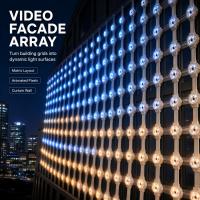 China 0.75W DC12V Round LED Pixel Point Light DMX512 RGB RGBW For Building Media Facade Lighting for sale