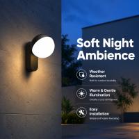 China 12W Adjustable Round LED Garden Lights 3000K Outdoor Wall Light For Modern Facades for sale