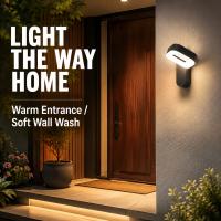 China Dual Emission LED Outdoor Wall Washer Light 2 × 12W Soft Glow Wall Sconce For Entrances Patios for sale