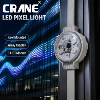 China DMX512 Addressable Round Pixel Point LED Light 1.5W DC24V RGB RGBW For Large Media Screen Project for sale