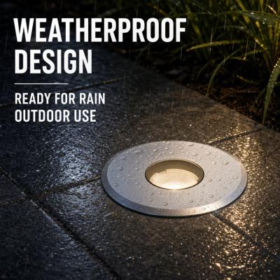 China IP68 Weather Resistant LED In Ground Light Stainless Steel Recessed Patio Lights Customized for sale