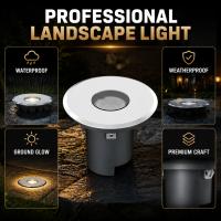 China IP68 Weather Resistant LED In Ground Light Stainless Steel Recessed Patio Lights Customized for sale