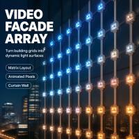 China Square Flat LED Pixel Lights 0.75W DC12V DMX512 RGB RGBW For Architectural Facade Lighting for sale