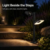 China 24W Dual Head LED Garden Lights 3000K Aluminum Housing LED Landscape Bollard Light for sale