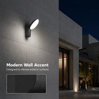China 10W Adjustable Disc Outdoor Modern Outdoor Wall Lights 3000K For Porches Balcony Facades for sale