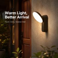 China 10W Adjustable Disc Outdoor Modern Outdoor Wall Lights 3000K For Porches Balcony Facades for sale
