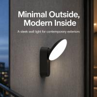 China 10W Adjustable Disc Outdoor Modern Outdoor Wall Lights 3000K For Porches Balcony Facades for sale