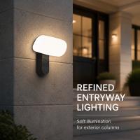 China 12W Adjustable Rectangular LED Outdoor Wall Light for Porches Entrances Balconies for sale