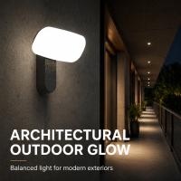 China 12W Adjustable Rectangular LED Outdoor Wall Light for Porches Entrances Balconies for sale