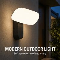 China 12W Adjustable Rectangular LED Outdoor Wall Light for Porches Entrances Balconies for sale
