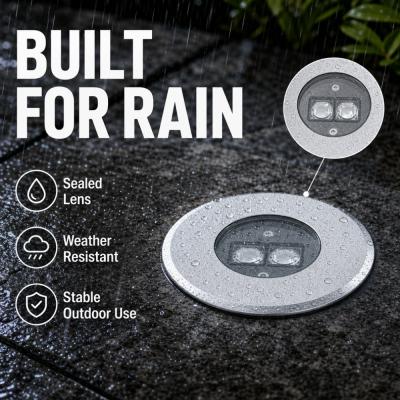 China IP68 Dual Lens LED Inground Lights Waterproof Recessed Ground Lamp for Driveway Pathway for sale