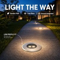 China IP68 Dual Lens LED Inground Lights Waterproof Recessed Ground Lamp for Driveway Pathway for sale