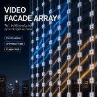 China Square LED Pixel Point Light 1.5W DC24V DMX512 RGB RGBW 44mm For Commercial Building Facade Display for sale