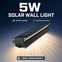 China 5W Solar Powered Wall Washer Lights IP65 Waterproof LED Facade Lighting For Building Walls for sale