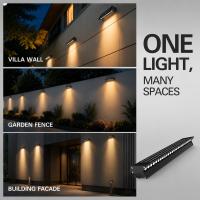 China 10W LED Solar Wall Washer Light IP65 Outdoor Architectural Lighting for Hotels and Villas for sale