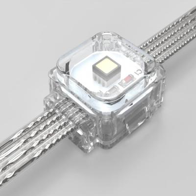 China Outdoor Multi Size LED Grid Screen IP67 RGBW Mesh Display For Building Facade & Sky Screen for sale