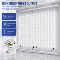 China Flexible Transparent Square LED Mesh Curtain Dual LED Grid Screen 8x8 to 20x20 for Facade for sale