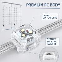 China Square 3 LED Flexible Grid Screen Series IP67 High Brightness Facade LED Mesh Light for sale