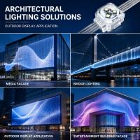 China Square 3 LED Flexible Grid Screen Series IP67 High Brightness Facade LED Mesh Light for sale