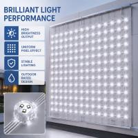 China Outdoor Flexible LED Mesh Curtain 3 LED Round Pixel Matrix Screen 10x10 To 20x20 DC12V for sale