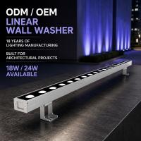 China IP65 Outdoor LED Wall Washer Light 12W-72W Linear Wall Washer with Adjustable Bracket for Building Facade Landscape Lighting for sale