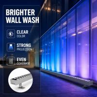 China IP65 Outdoor LED Wall Washer Light 12W-72W Linear Wall Washer with Adjustable Bracket for Building Facade Landscape Lighting for sale