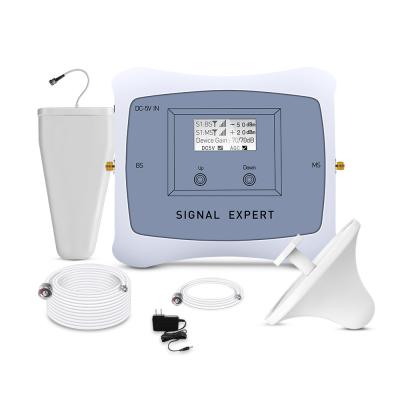 China Intelligent Dual Band CDMA 4G LTE Repeater 850MHz 1700MHz Cellular Signal Booster for sale