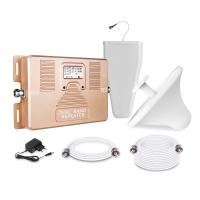 China 70dB Gain Dual Band 800/1800MHz 2G 4G LTE Signal Booster with LCD Display and 20dBm Output Power for sale