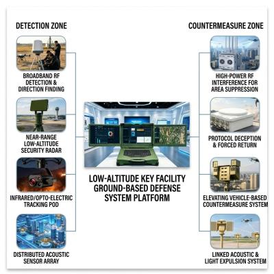 China Low-Altitude Defense Tier-2 Standard Protection Networking Solution Perimeter Security Anti-Drone Solutions for Critical Infrastructure for sale