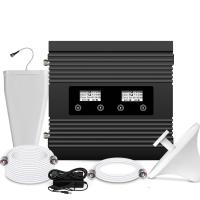 China 4G Dual Band Signal Booster 800MHz 2600MHz with 80dB Gain and 350-800m² Coverage for Home Office Use for sale