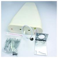 China Whilte 33cm Log Periodic Antenna 10dBi Gain 700-2700MHz for Mobile Signal Repeaters for sale