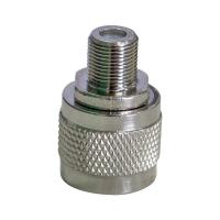 China N Male to F Female RF Connector 50 Ohm Copper Nickel Plated for Signal Booster Cable for sale