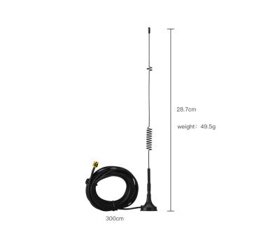 China 800MHz 2700MHz Signal Booster Antenna External Spring RG174 Cable 3dBi for sale