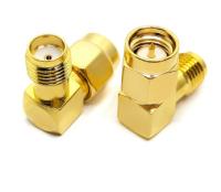 China Elbow RF SMA Male to Female Connector 50 Ohm DC-11GHz for Network Booster for sale