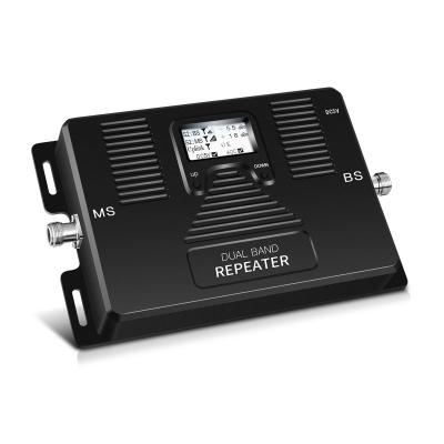 China 2G 3G 4G Dual Band Mobile Signal Repeater 70dB Gain 20dBm Output for 850/2100MHz for sale