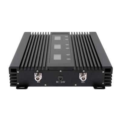 China Tri Band 900 1800 2100MHz Mobile Signal Booster 80dB Gain GSM 4G Repeater for sale