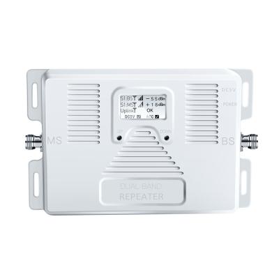 China Dual Band 850MHz 1800MHz Cell Phone Signal Booster with 70dB Gain for 2G 3G 4G Networks for sale