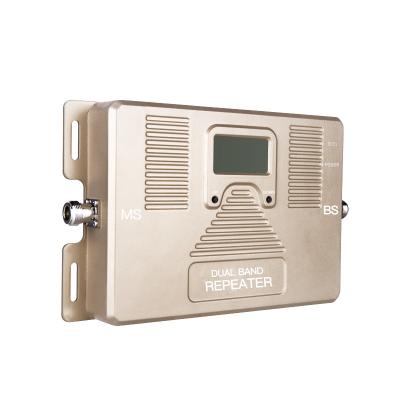 China 900MHz 1800MHz Dual Band GSM Signal Booster 70dB Gain Home Cellular Repeater for sale