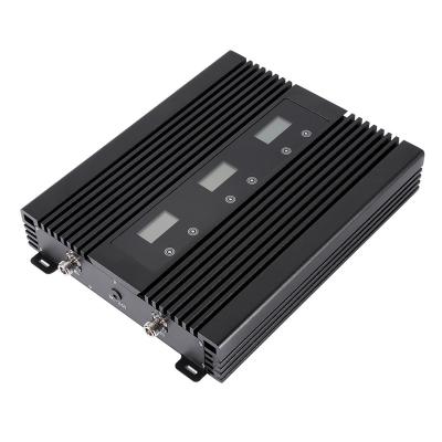 China 900MHz 1800MHz 2100MHz Multi-Band Cell Phone Booster with 27dBm Output Power and 80dB Gain for sale